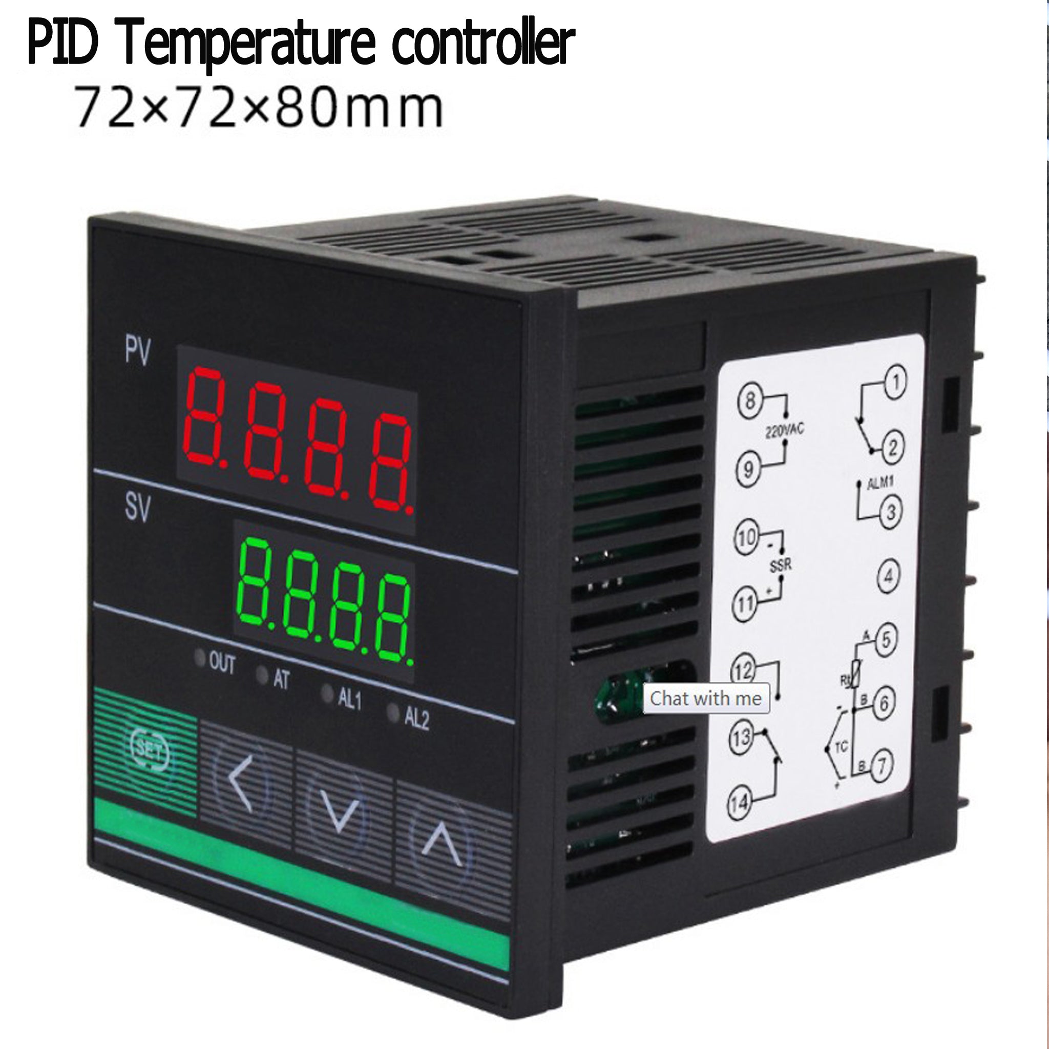 Temperature probe and temperature controller with wire for polyurethan ...